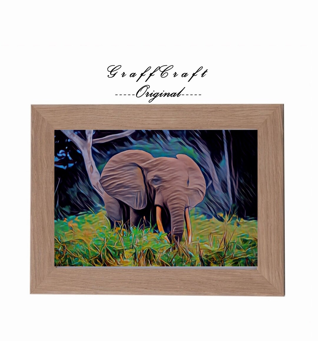 Wild Animals Elephant Painting Fantasy Art for Everyone Who Wants to ...