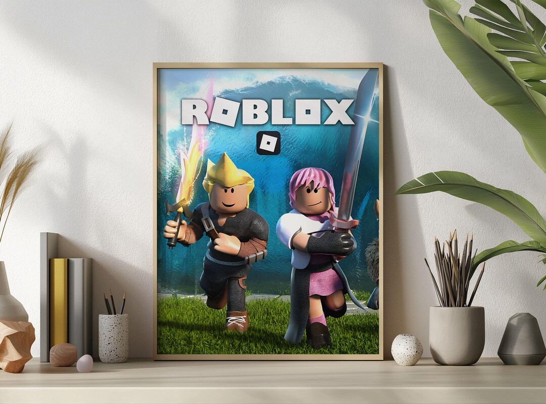 Roblox Poster | Roblox Birthday Gifts & Nursery Decor | Digital Print ...