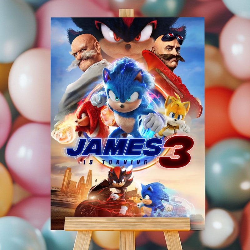 Sonic Poster - Etsy