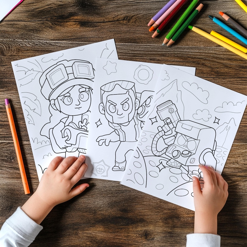 Brawl Stars Coloring Pages | Curated Nursery Shelly Download ...