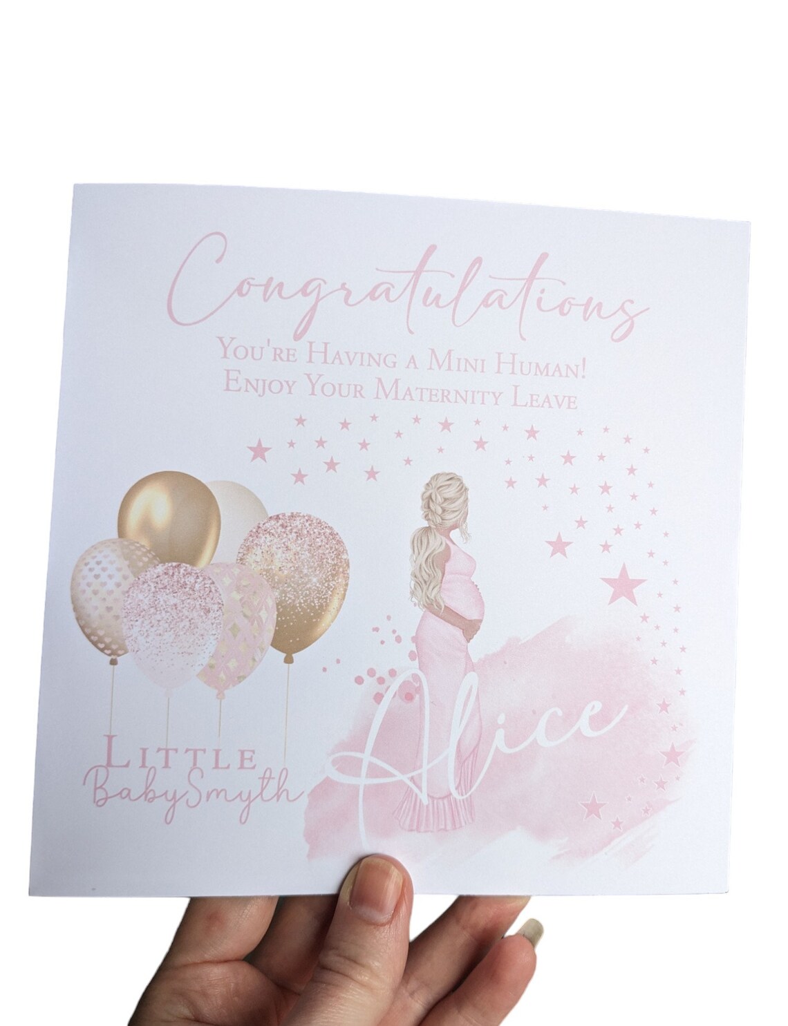 Maternity Leave Congratulations Card, Personalised Baby Shower ...