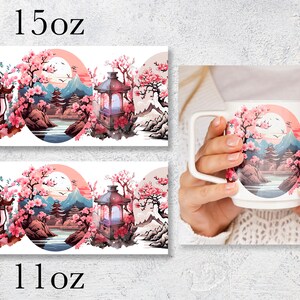Asian Mug Wrap Design | Japanese Girl Mug Sublimation Png - Etsy