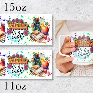 Teacher Mug Wrap Design School Mug Sublimation Png - Etsy