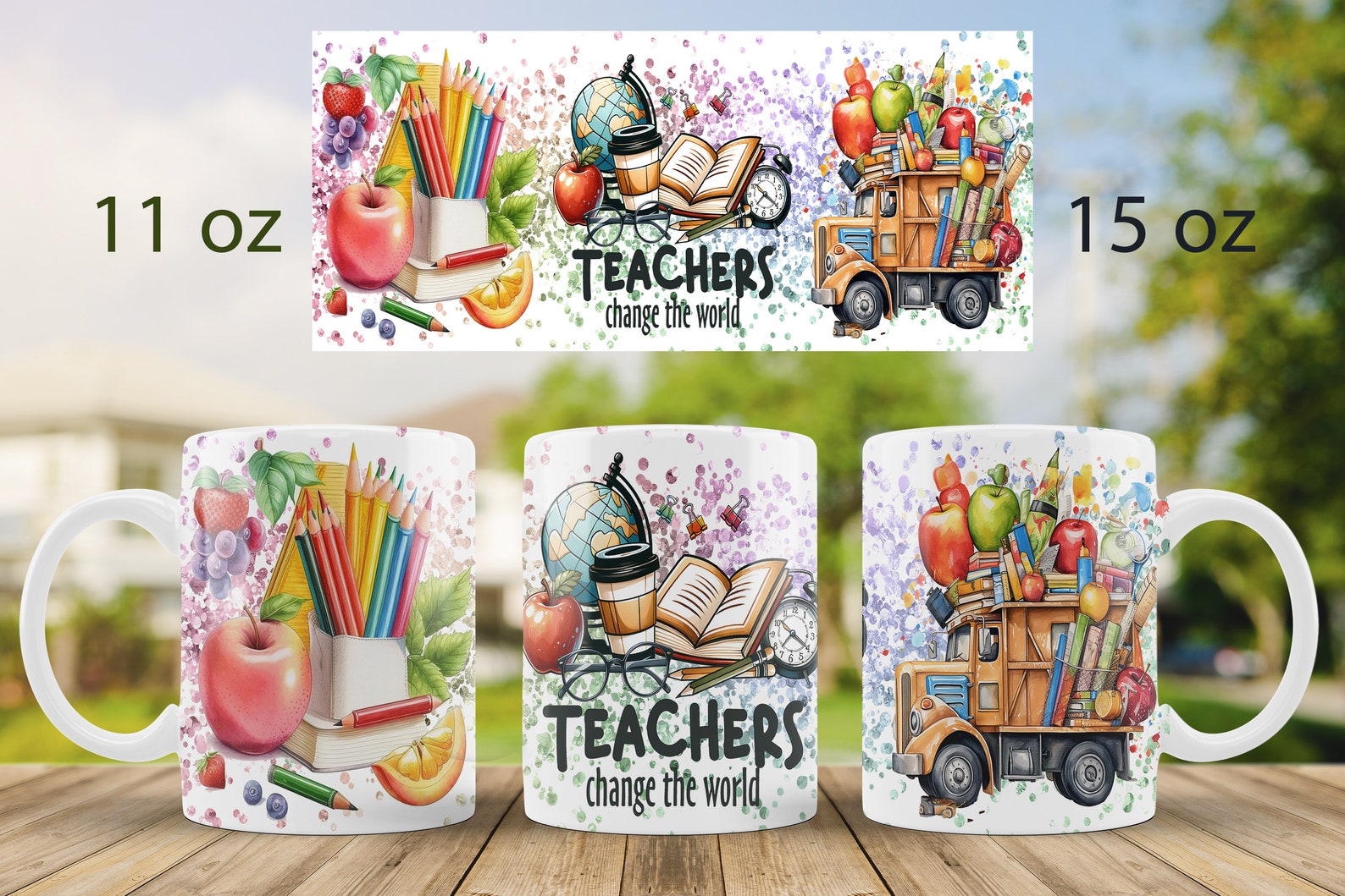 Teacher Mug Wrap Design School Mug Sublimation Png - Etsy