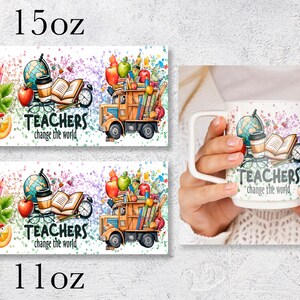 Teacher Mug Wrap Design School Mug Sublimation Png - Etsy
