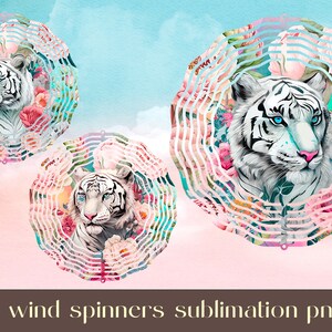 Tiger Wind Spinner Sublimation Wild Animal Wind Spinner Design - Etsy