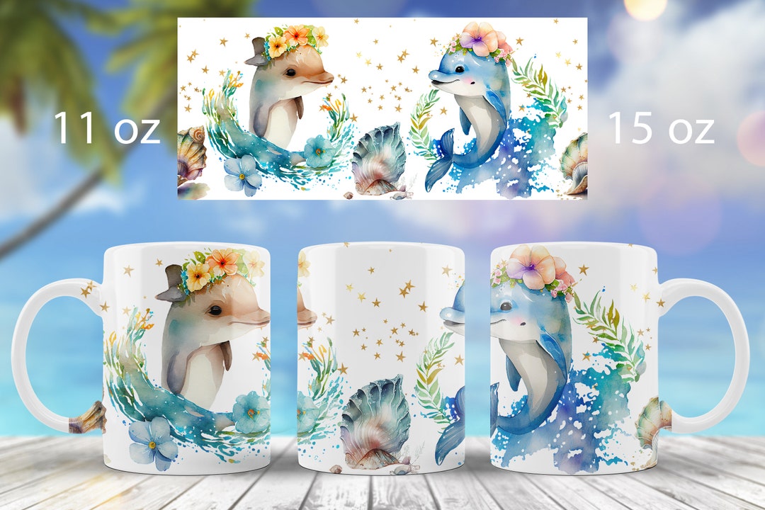 Ocean Mug Wrap Design Underwater Mug Sublimation Png - Etsy