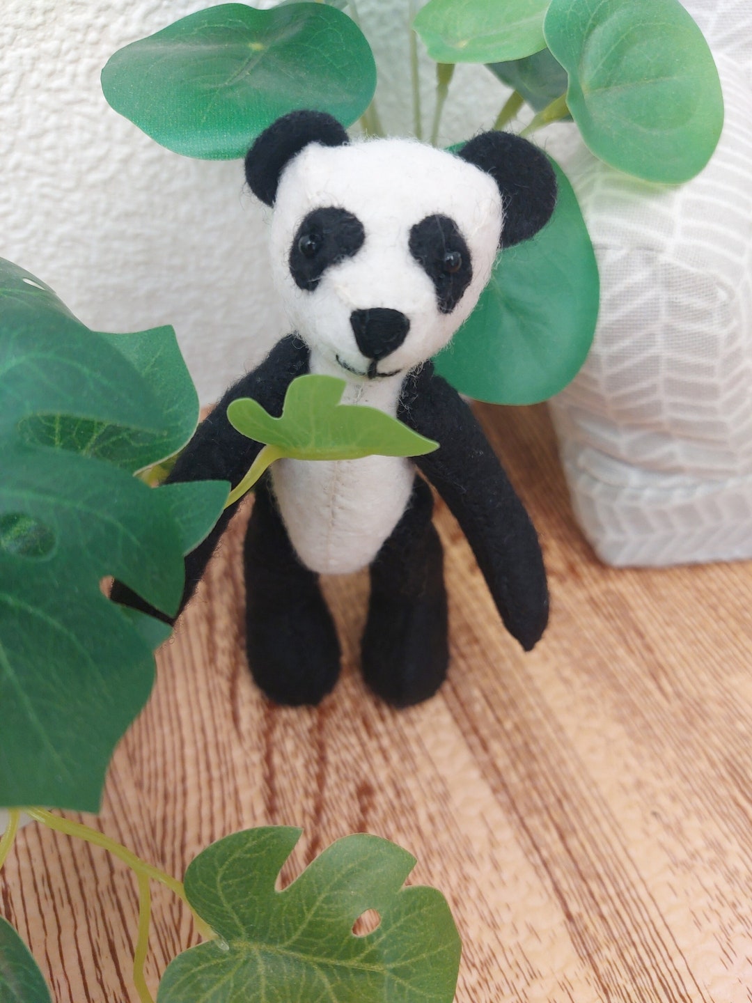 Kit - 4" Miniature Jointed Felt Panda Bear Complete Sewing Kit - Etsy