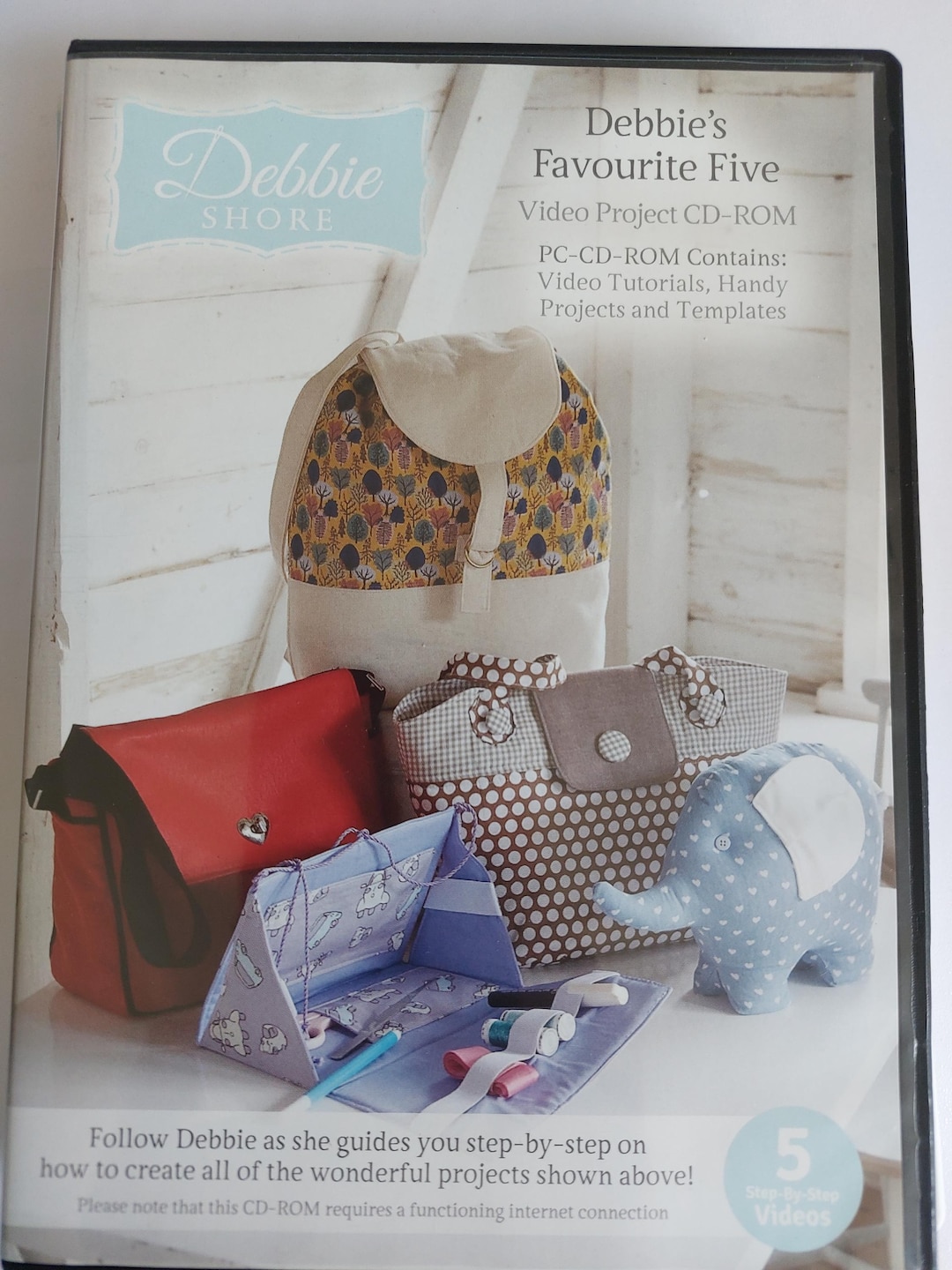 Debbie Shore CD Rom 5 Bag Sewing Pattern Projects MD1971 - Etsy UK