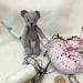 PDF Pattern 4 Mini Jointed Felt Teddy Bear Download Sewing Pattern ...