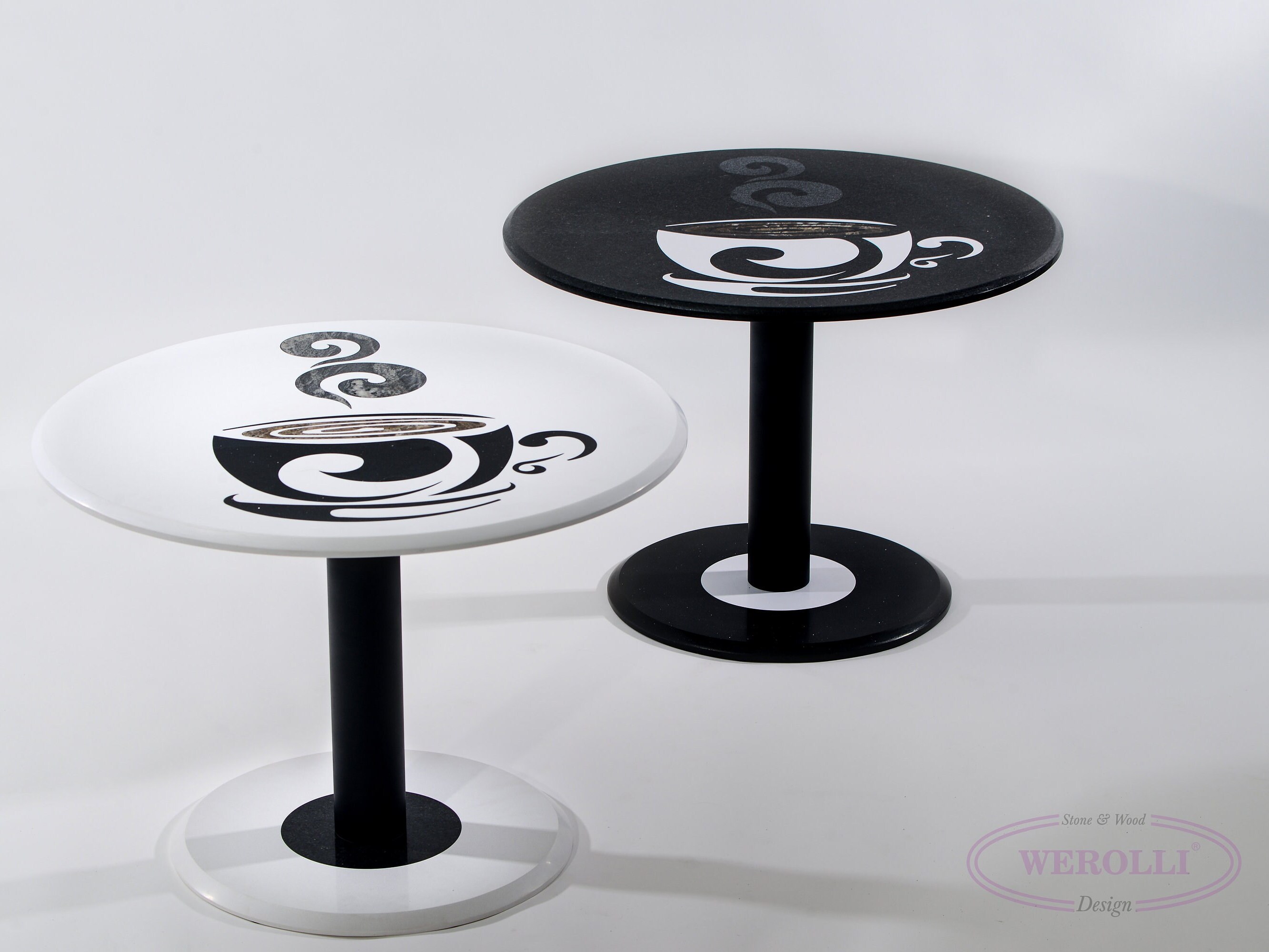 Round Granite Table, Small Coffee Table. Handmade Furniture and Decor ...