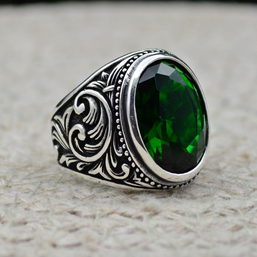 Men's Ring 925 Sterling Silver Turkish Handmade Men's - Etsy