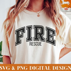 Fire Rescue SVG, Fireman Svg, Firefighter Svg, Fire Department Rescue ...