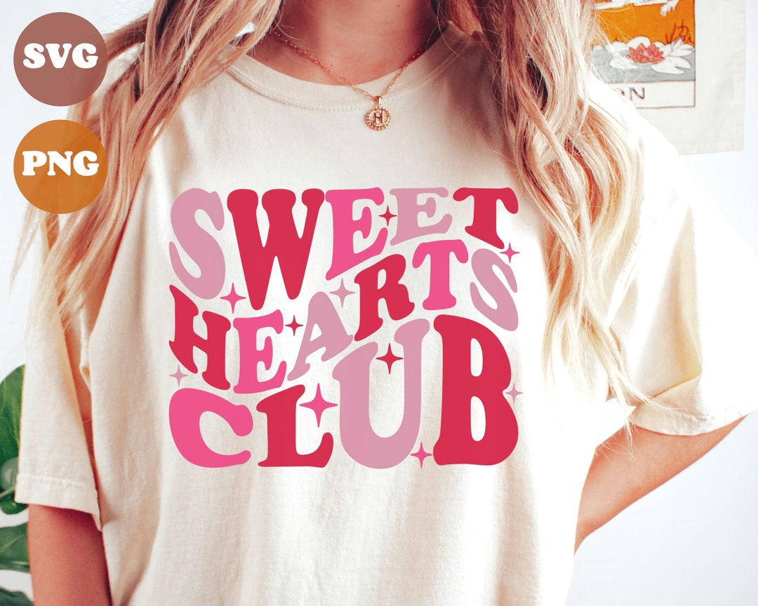 Sweetheart Club SVG Sweet Heart Png Design Valentine's - Etsy