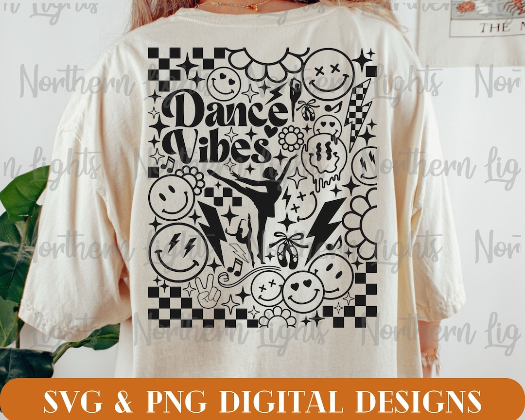 Retro Dance Vibes SVG, Dance Svg Design, Dance Life Svg, Dance Mom Svg ...