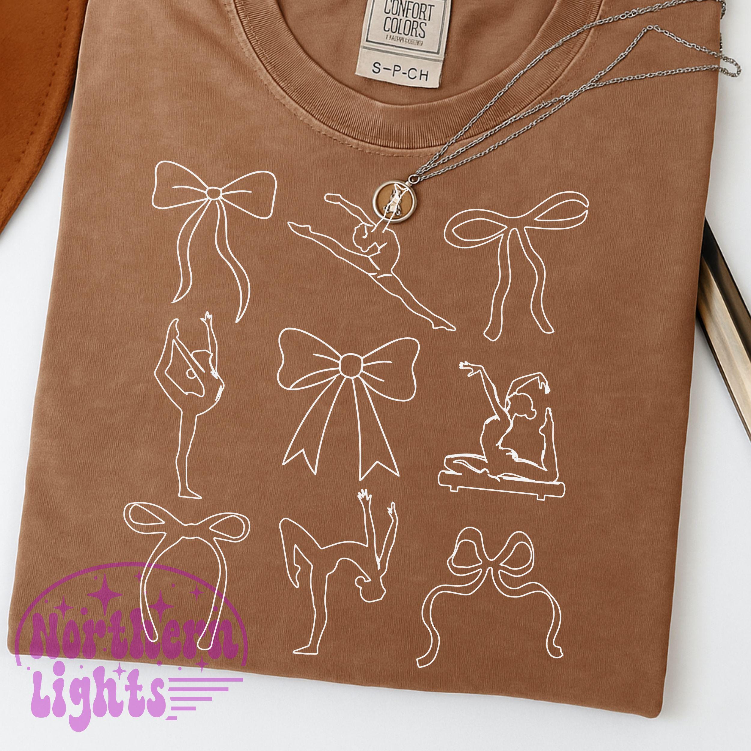 Minimalist Gymnastics PNG Design, Retro Gymnastics Vibes, Gymnastic Bow ...