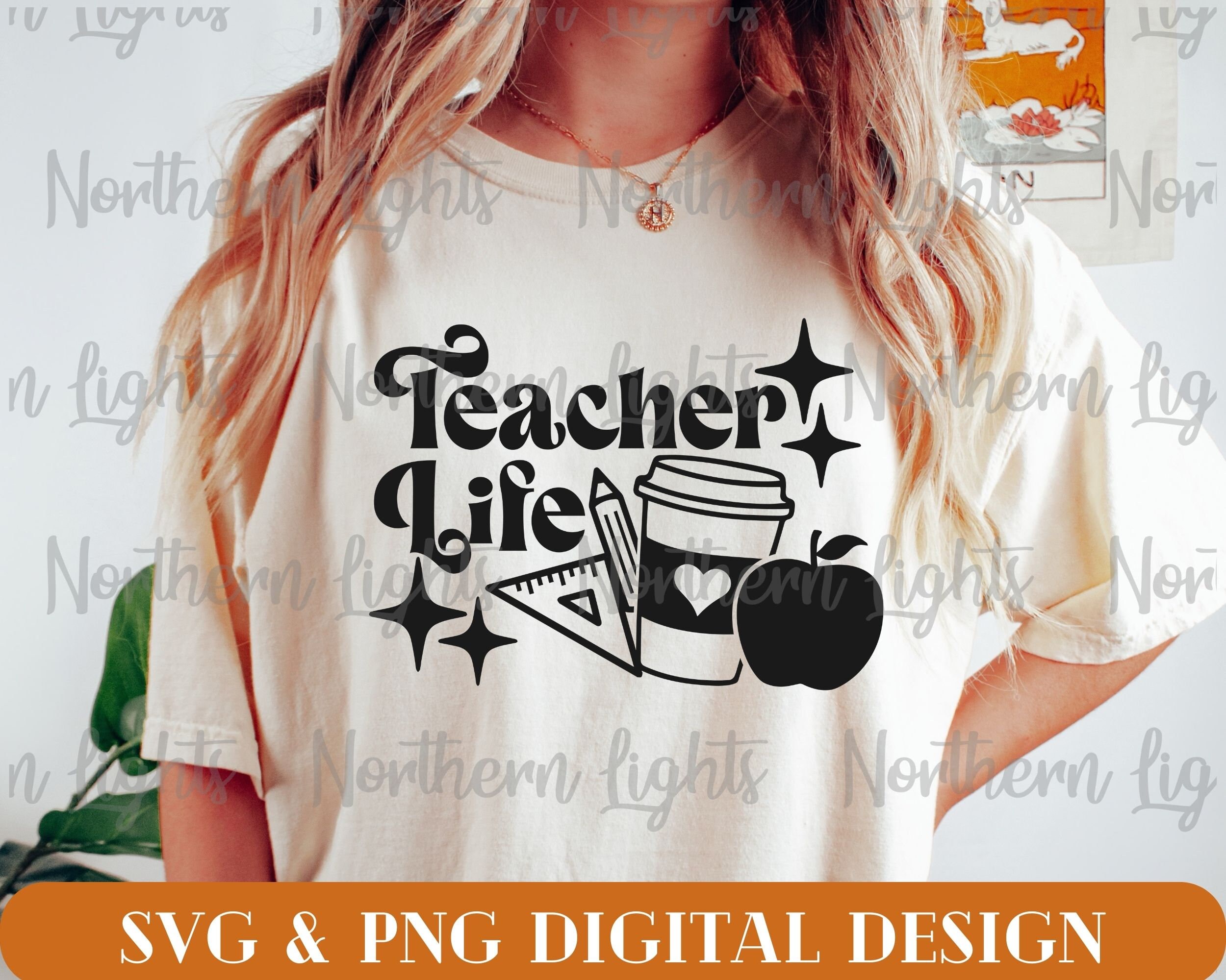 Retro Teacher Life SVG Teacher Svg Teacherlife Sublimation - Etsy UK