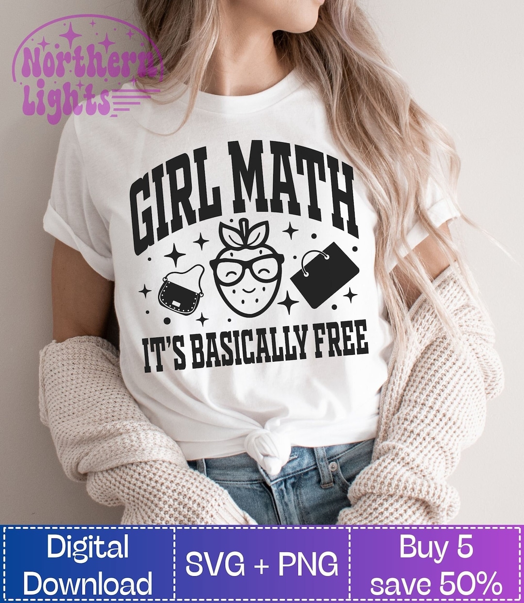 Girl Math Its Basically Free SVG and PNG, Girl Math Svg, Girl Math ...