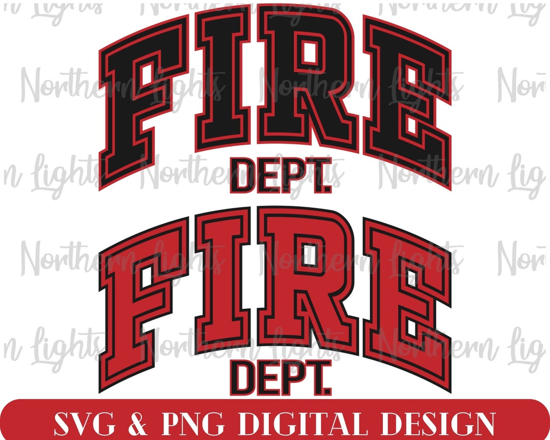 Fire Dept SVG, Fireman Svg, Firefighter Svg, Fire Department Svg, Retro ...
