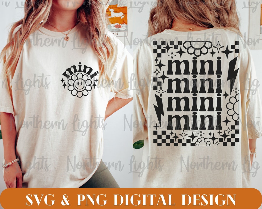 Retro Mini Svg, Mini Svg Design, Front and Back Mini Svg, Digital ...