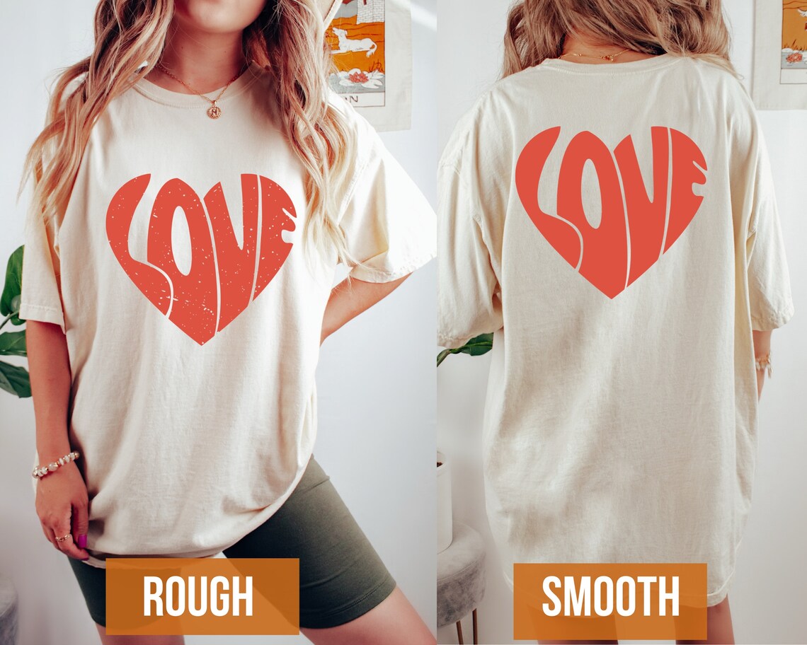 Retro Love Heart SVG and PNG Love Heart Png Design - Etsy