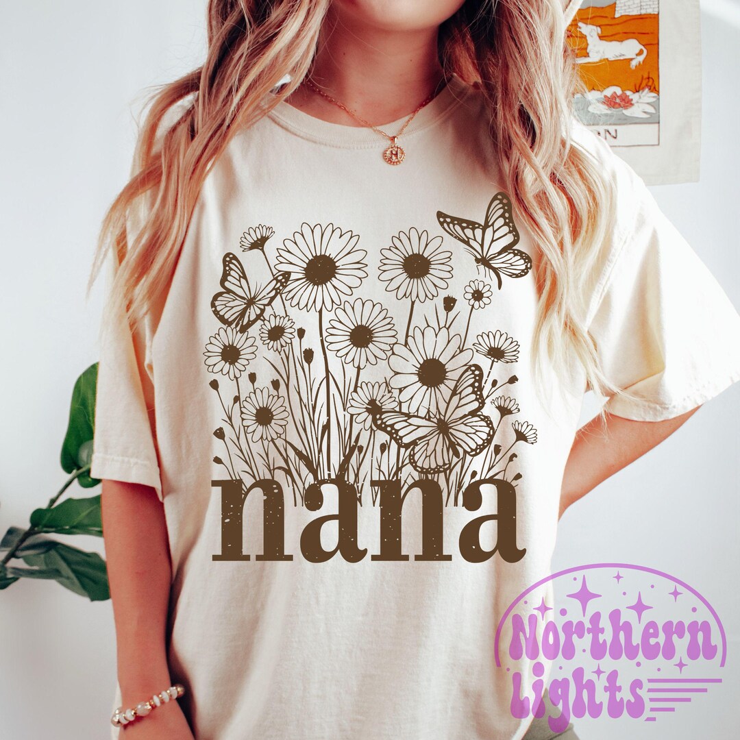 Floral Nana PNG, Nana PNG, Mothers Day Png, Nana Sublimation Design, Nana Flower Png, Nana ...