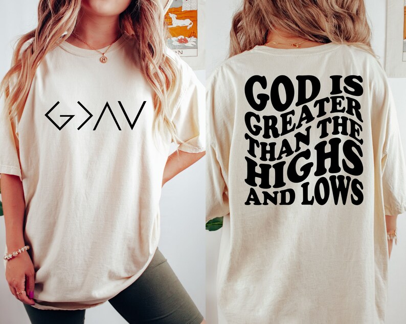 God is Greater Than the Highs and Lows SVG and PNG Bible - Etsy