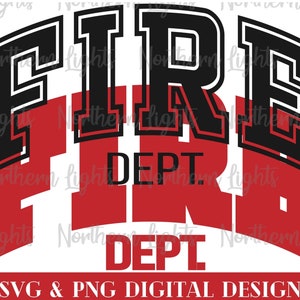 Fire Dept SVG, Fireman Svg, Firefighter Svg, Fire Department Svg, Retro ...