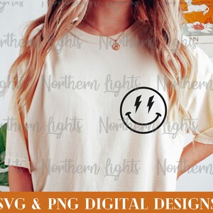 Retro Smile Face SVG PNG Design, Retro Design for Cricut, Front and ...