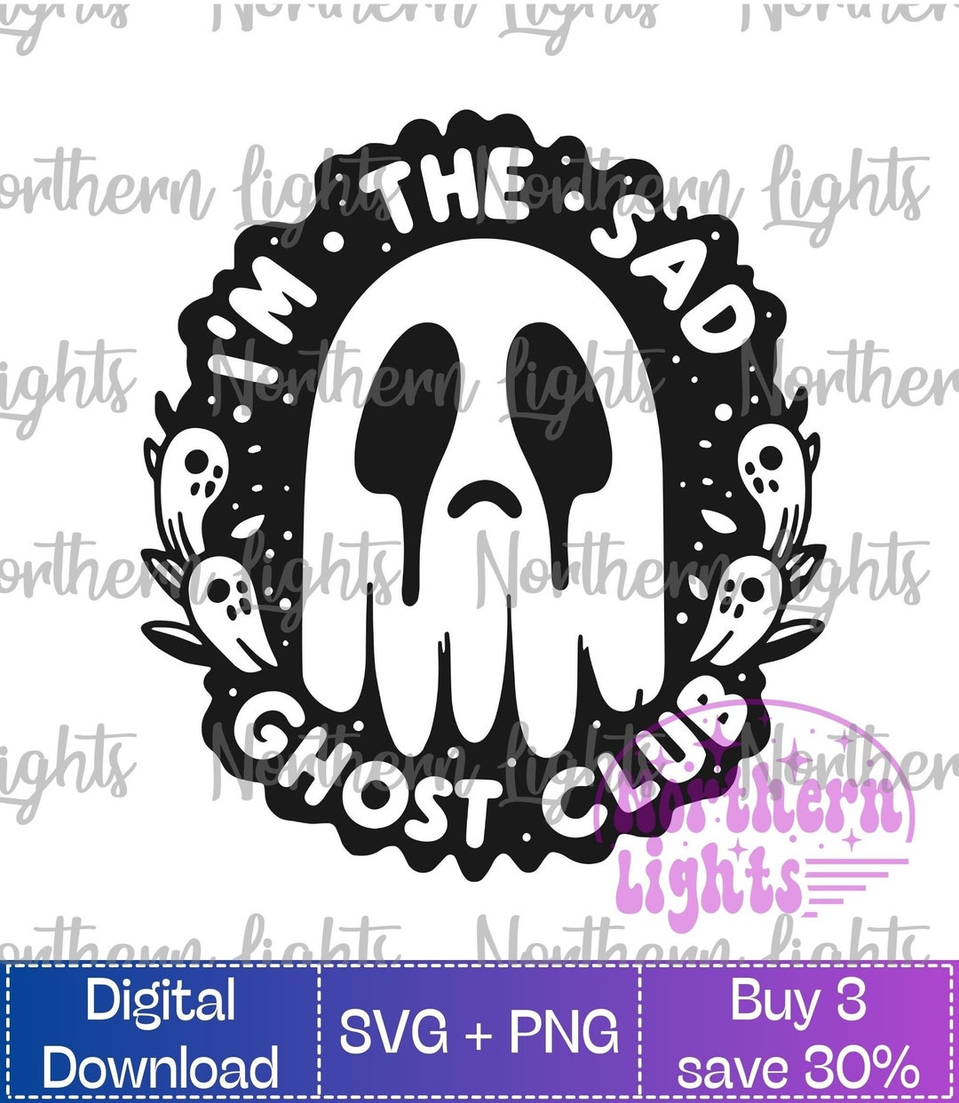 I'm the Sad Ghost Club SVG, Halloween Svg, Ghost Club Svg, Ghostriders ...