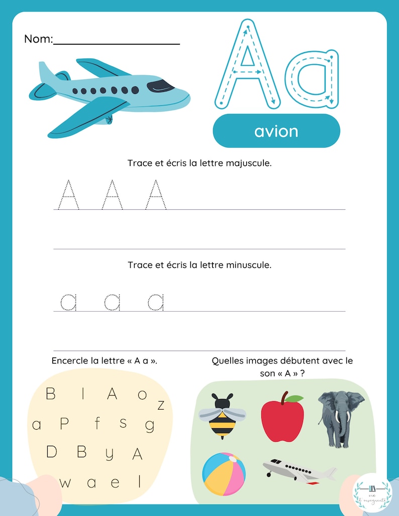 Mon Abécédaire - J'apprends à Tracer Et à écrire Les Lettres De L ...
