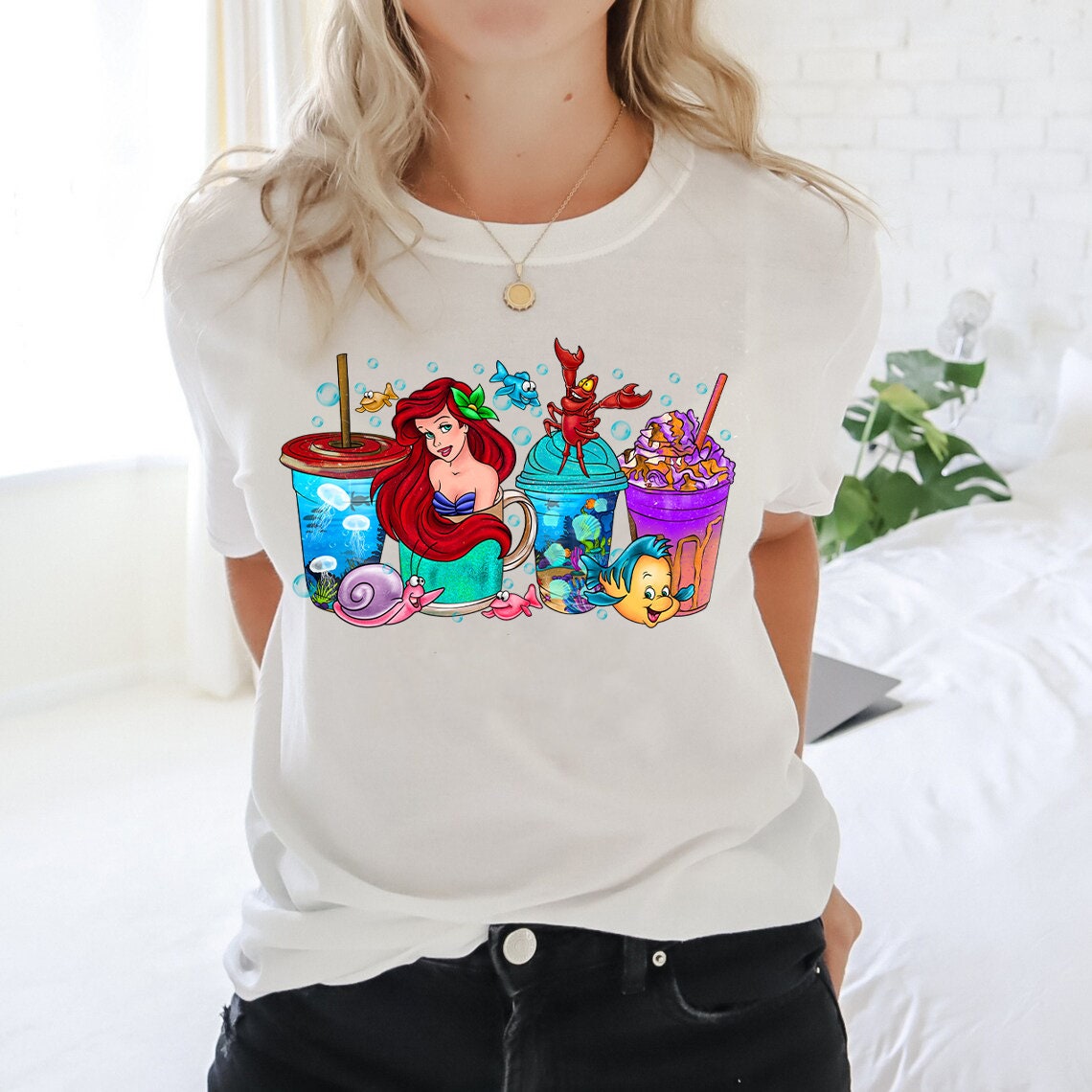 Ariel the Little Mermaid Coffee PNG Ariel Drink Design - Etsy UK