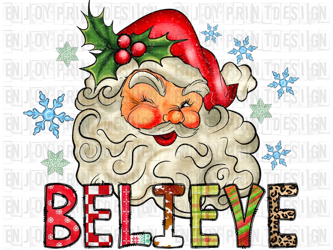 Believe Png, Santa Claus Png, Merry Christmas Png, Christmas Png, Snow ...