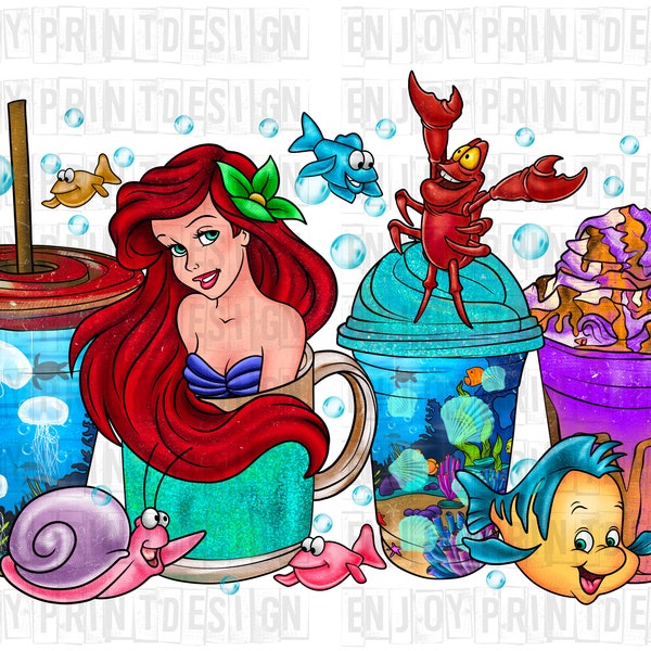 Little Mermaid Sublimation Prints - Etsy