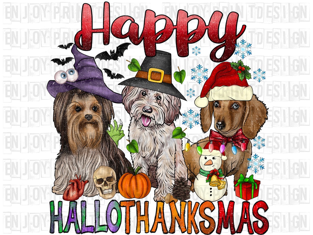 Happy Hallothanksmas PNG, Merry Christmas Happy Hallothanksmas Png ...