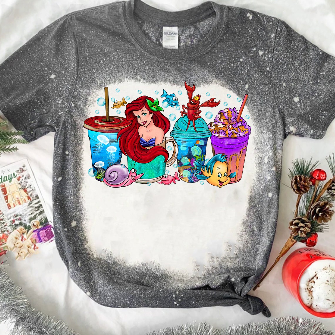 Ariel the Little Mermaid Coffee PNG Ariel Drink Design - Etsy UK