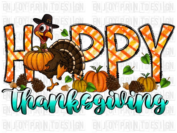 Happy Thanksgiving Turkeys Clipart