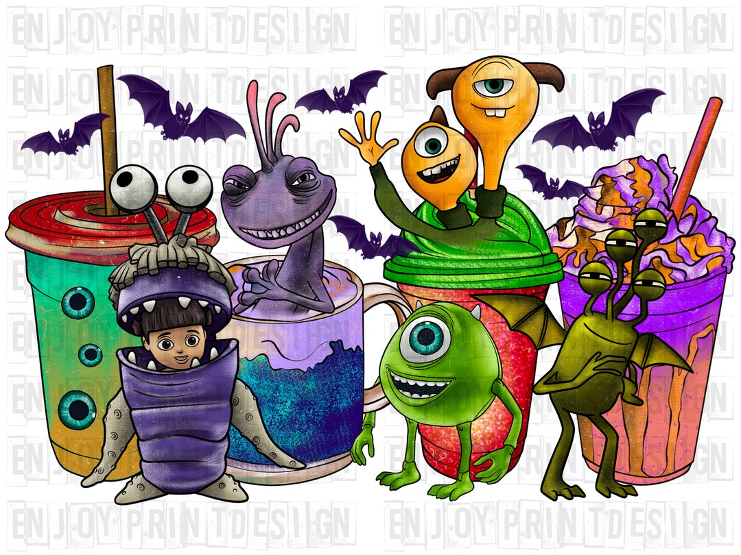 Monsters Coffee Latte PNG Coffee Pumpkin Spice Autumn - Etsy