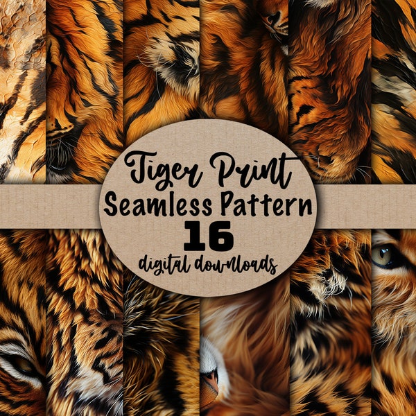 Tiger Pattern - Etsy
