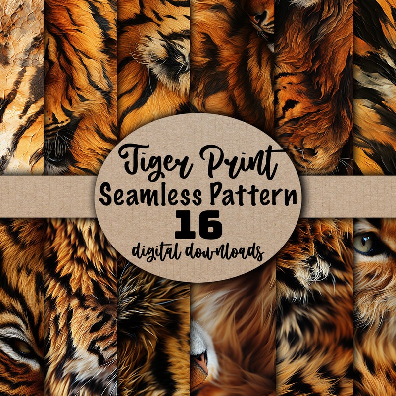 Tiger Pattern - Etsy
