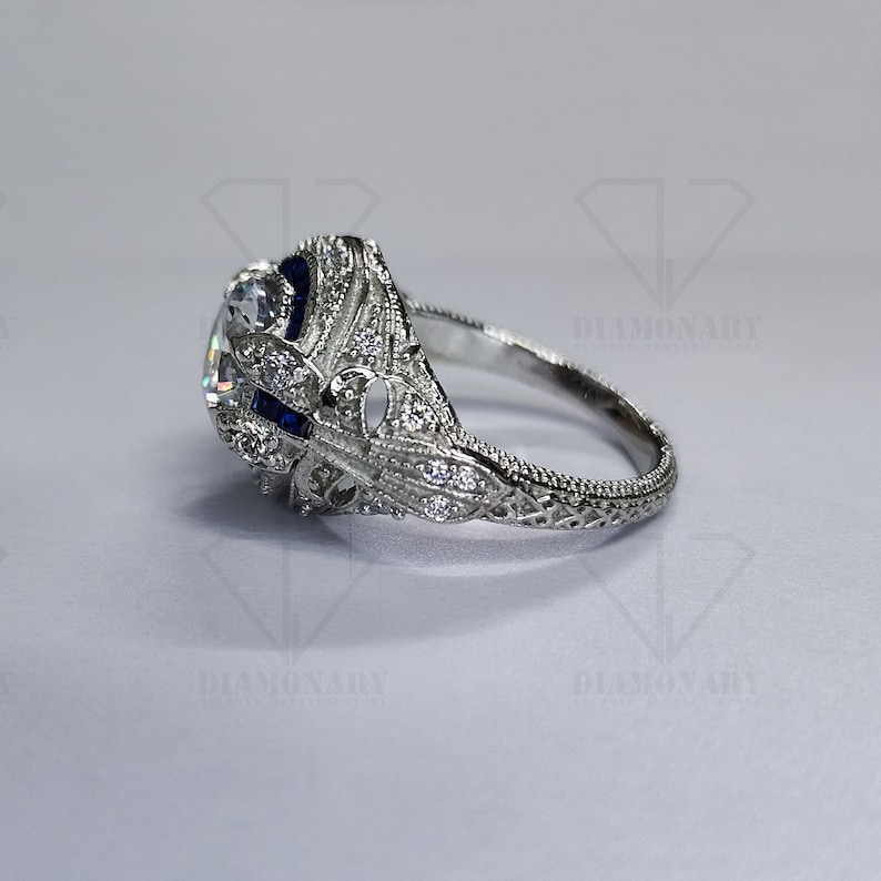 1890s Vintage Antique Art Deco Engagement Ring With Filigree - Etsy