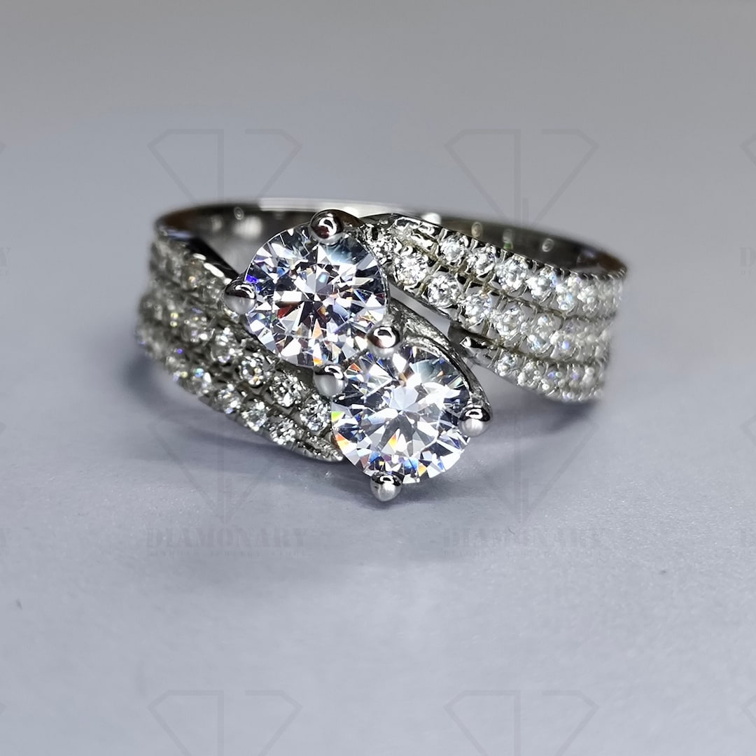 Soldered Ever Us Ring Set, 925 Sterling Silver Ring Set, Engagement ...