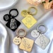 Custom Line Art Square Keychain | Personalised Drawing Keychain | Laser ...