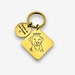 Custom Line Art Square Keychain | Personalised Drawing Keychain | Laser ...