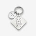 Custom Line Art Square Keychain | Personalised Drawing Keychain | Laser ...