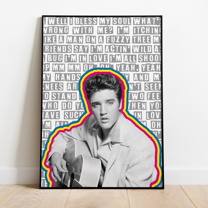 Elvis Presley Digital Download Posters | "all Shook Up" - Etsy