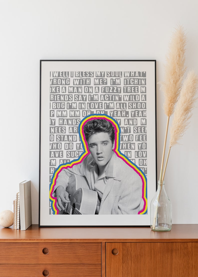Elvis Presley Digital Download Posters | "all Shook Up" - Etsy