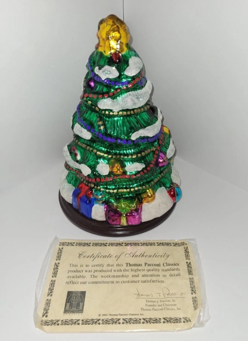 Vintage Thomas Pacconi Classic Mercury Glass Christmas Tree Holiday ...