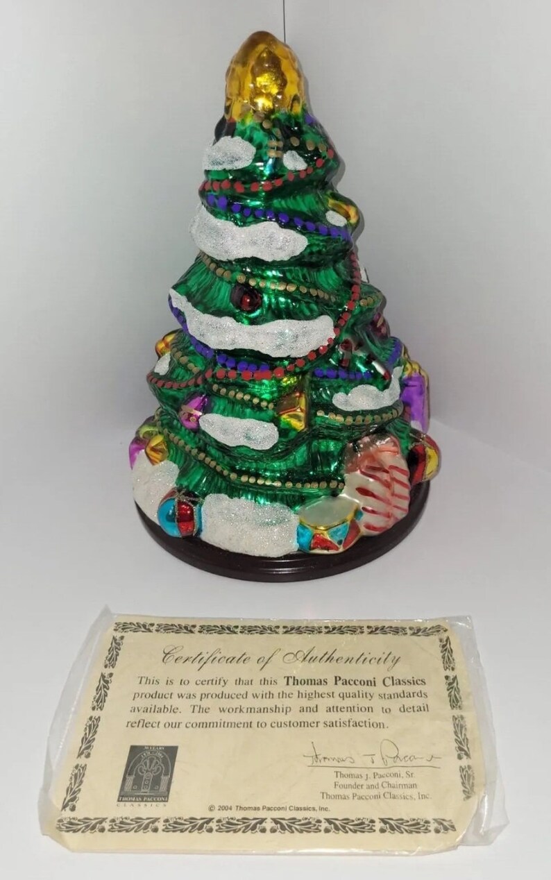 Vintage Thomas Pacconi Classic Mercury Glass Christmas Tree Holiday ...