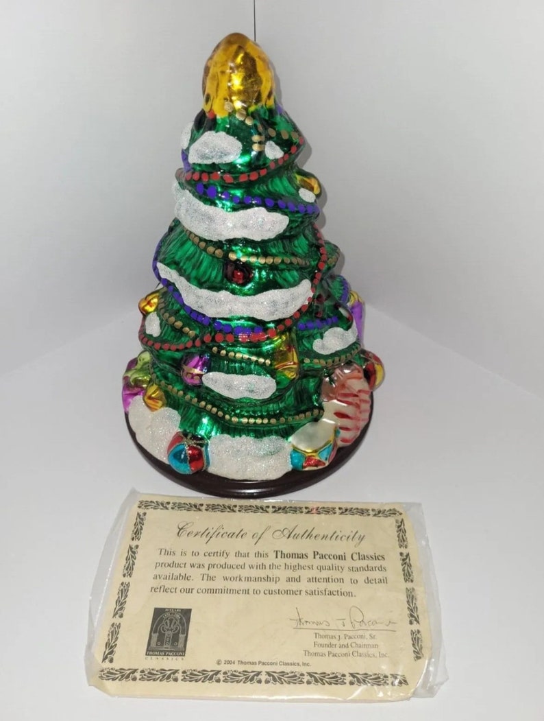 Vintage Thomas Pacconi Classic Mercury Glass Christmas Tree Holiday ...